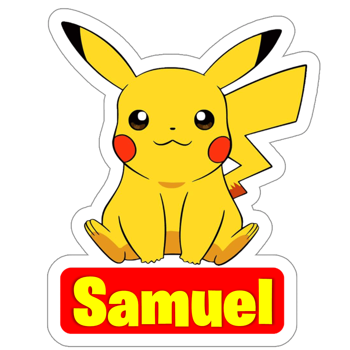 Sticker Pikachu Png Editable - El Taller de Hector