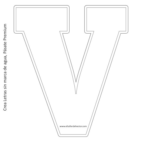 Letra V - El Taller de Hector