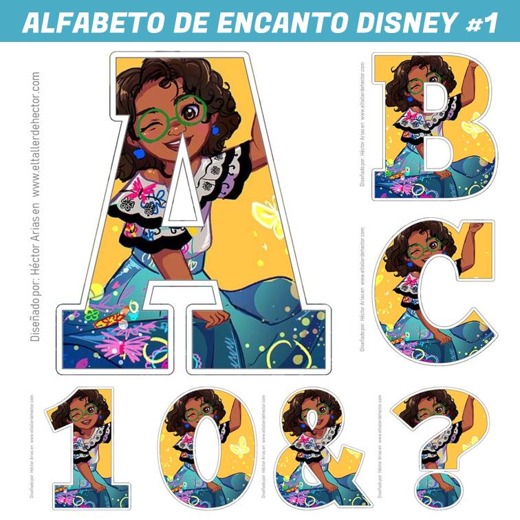 Alfabeto de Encanto Disney - El Taller de Hector