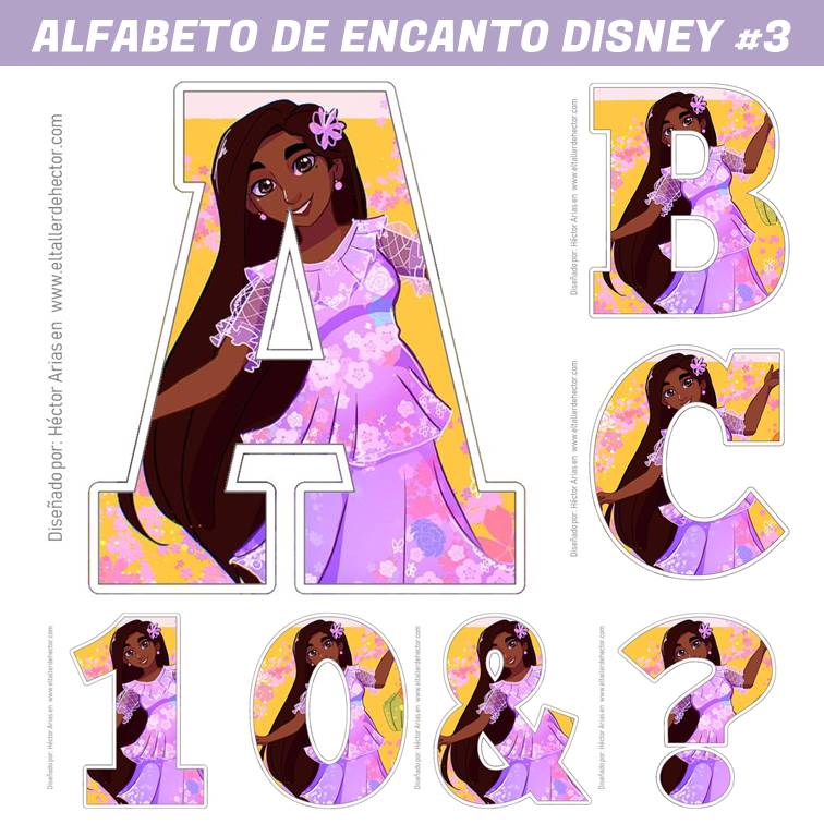 Alfabeto de Encanto Isabella - El Taller de Hector