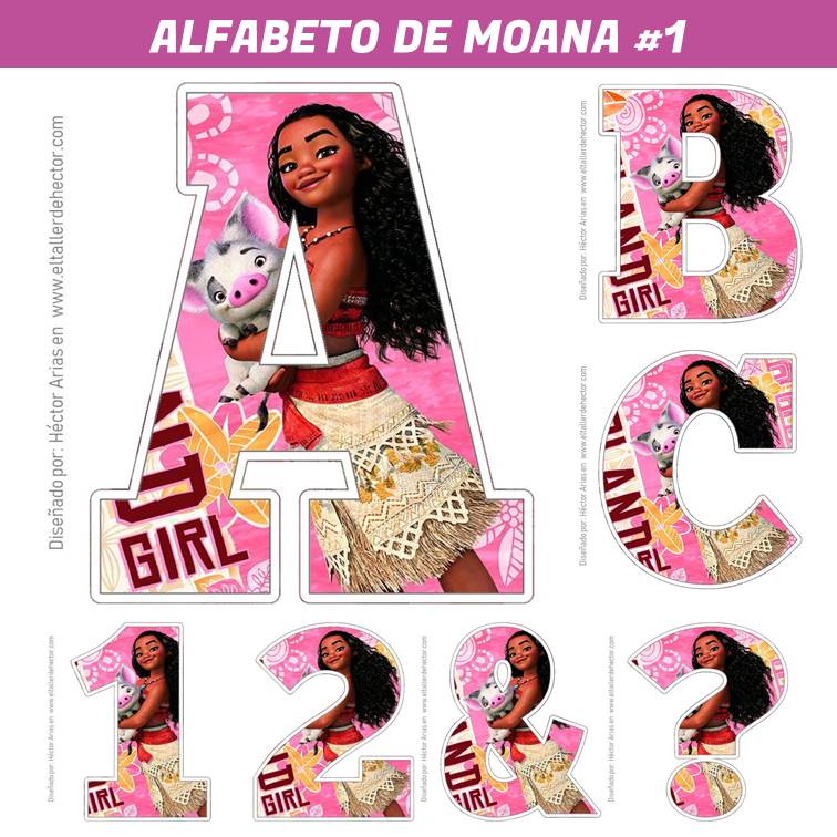Alfabeto de Moana - El Taller de Hector