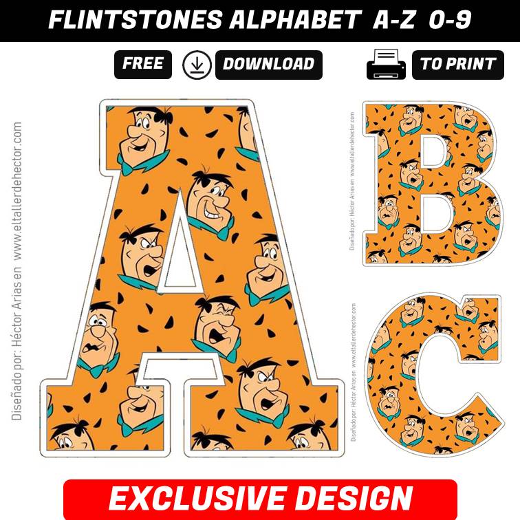 Alfabeto de los Picapiedra - El Taller de Hector