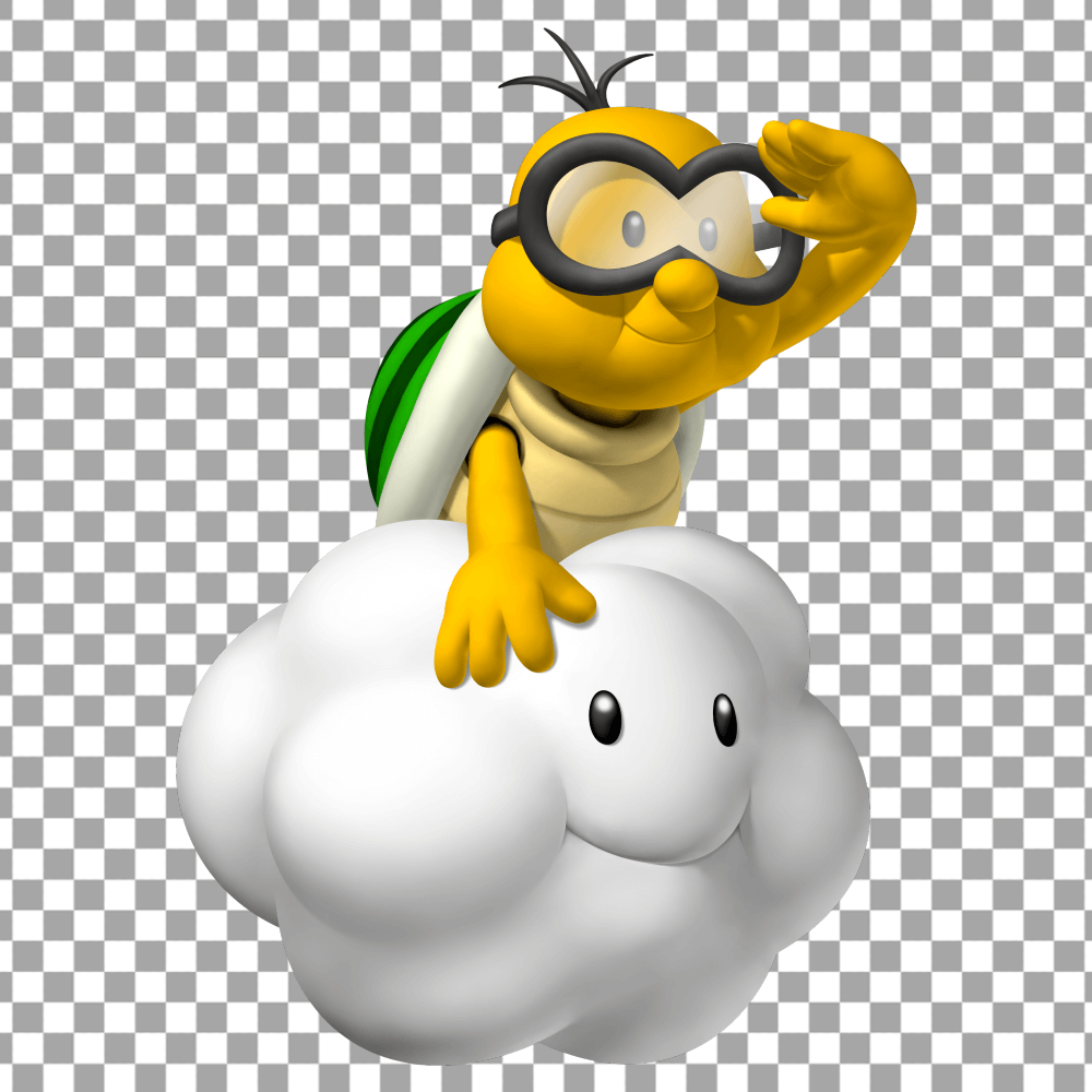 Lakitu Super Mario png - El Taller de Hector