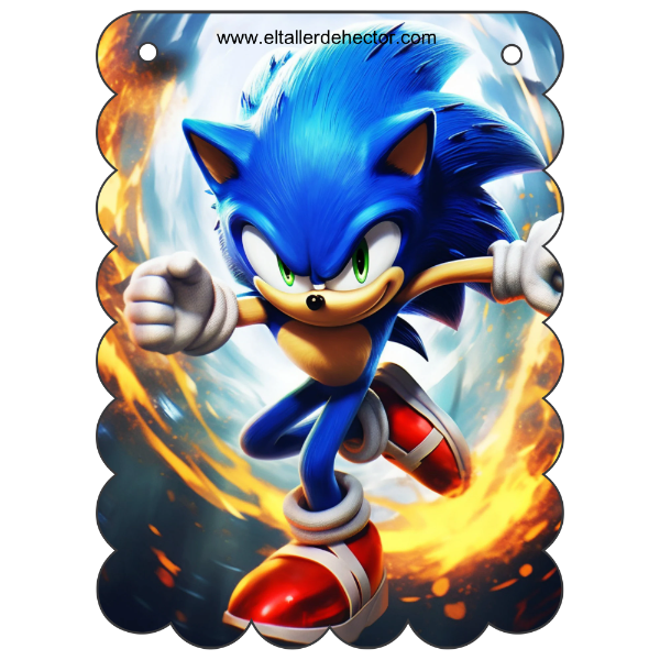 Banderines de Sonic - El Taller de Hector