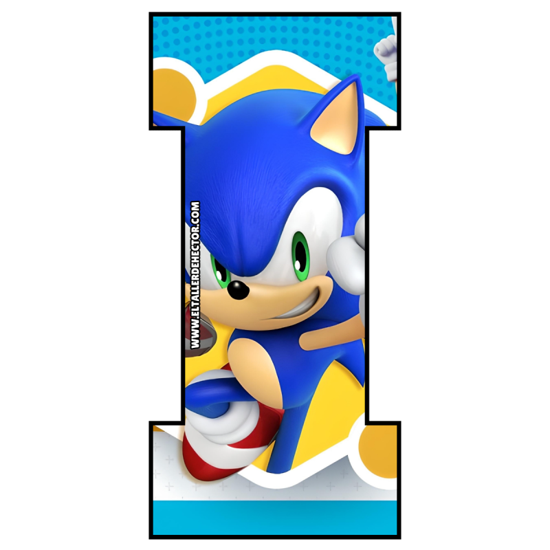 Letra I de Sonic - El Taller de Hector