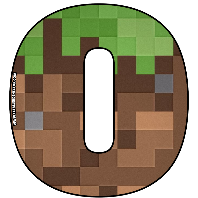 Letra O de Minecraft - El Taller de Hector