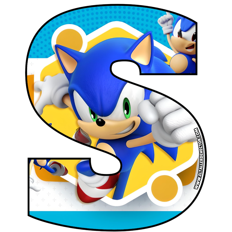 Letra S de Sonic - El Taller de Hector