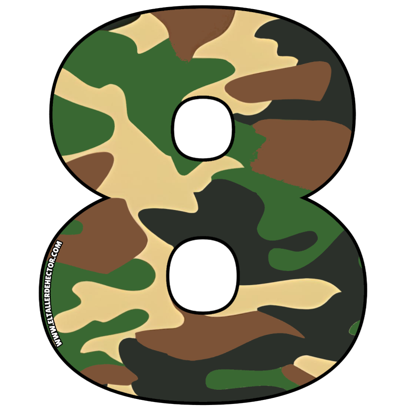 Numero 8 de Camuflaje Militar - El Taller de Hector