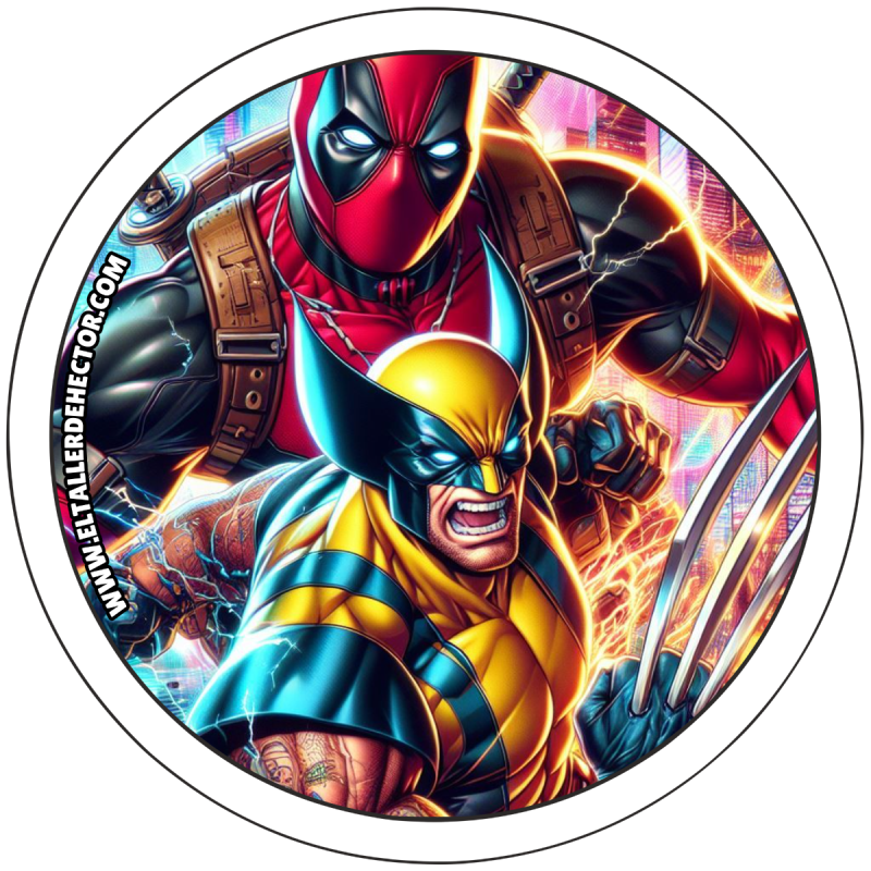 Toppers de Wolverine Deadpool - El Taller de Hector