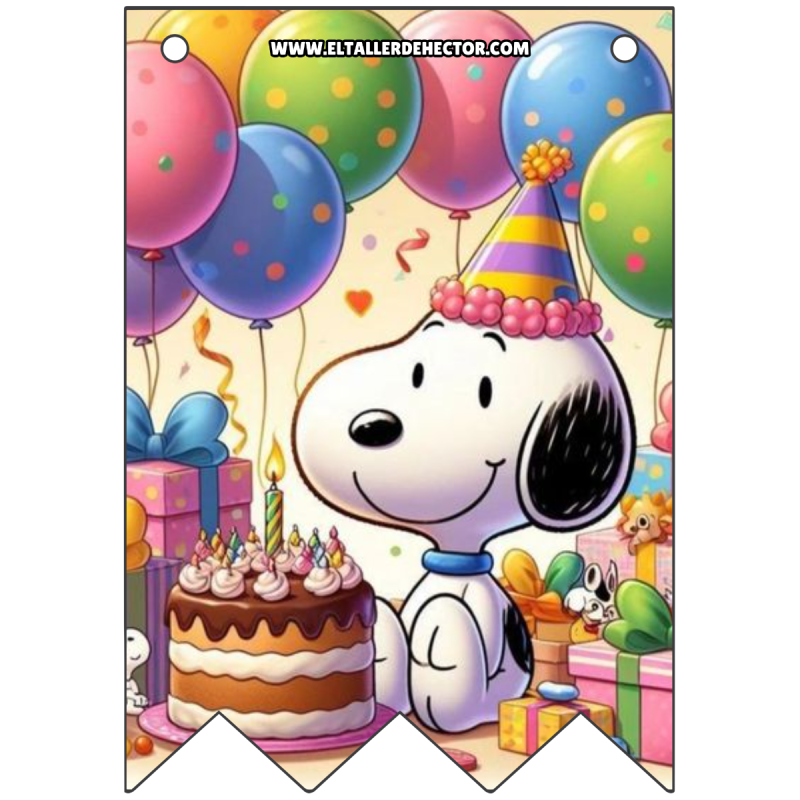 Banderines de Snoopy - El Taller de Hector