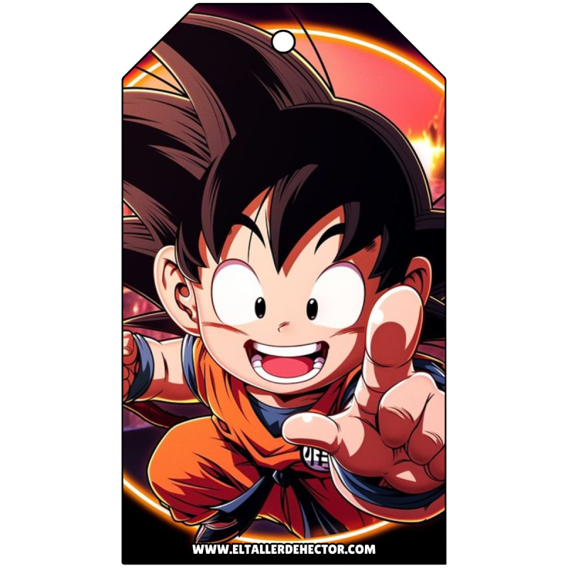 Etiquetas de Dragon Ball Goku - El Taller de Hector