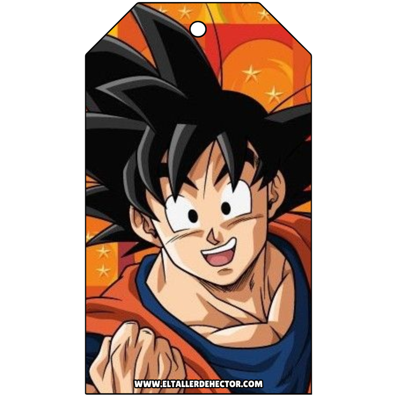 Etiquetas de Dragon Ball Goku - El Taller de Hector