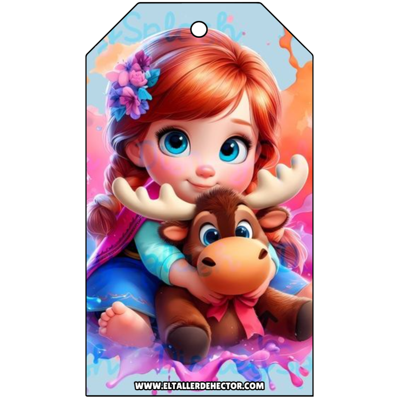 Etiquetas de Frozen Ana - El Taller de Hector