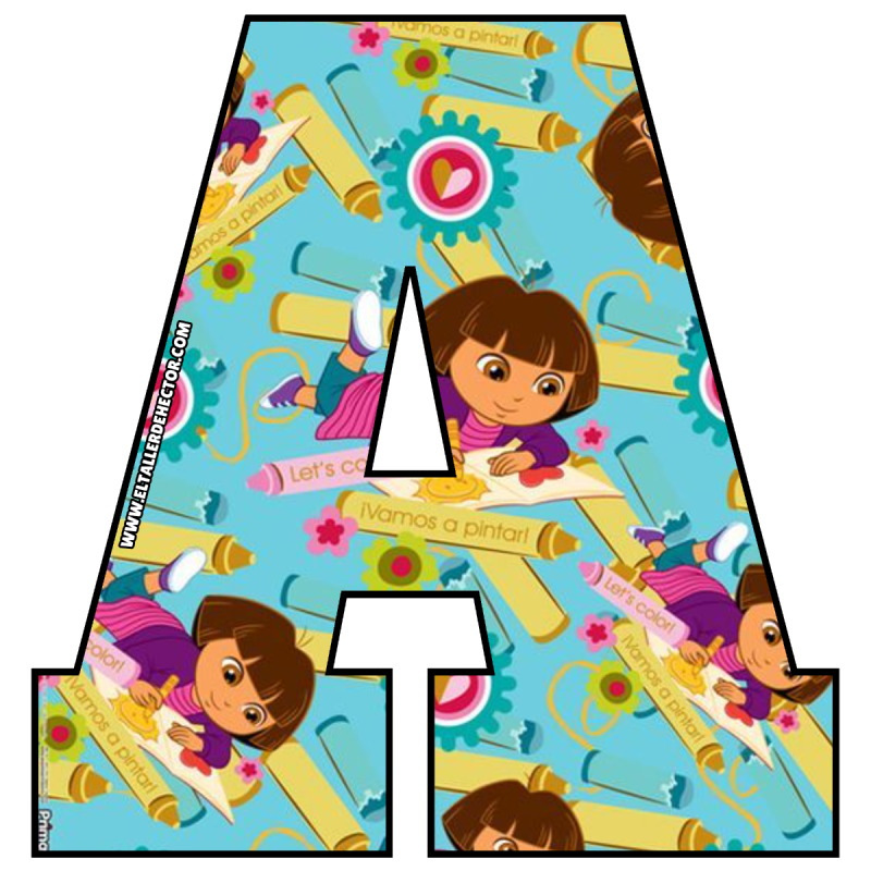 Letra A de Dora la Exploradora - El Taller de Hector
