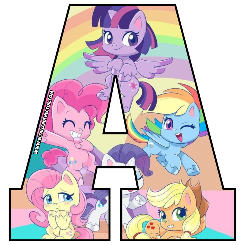 Letra A de My Little Pony - El Taller de Hector