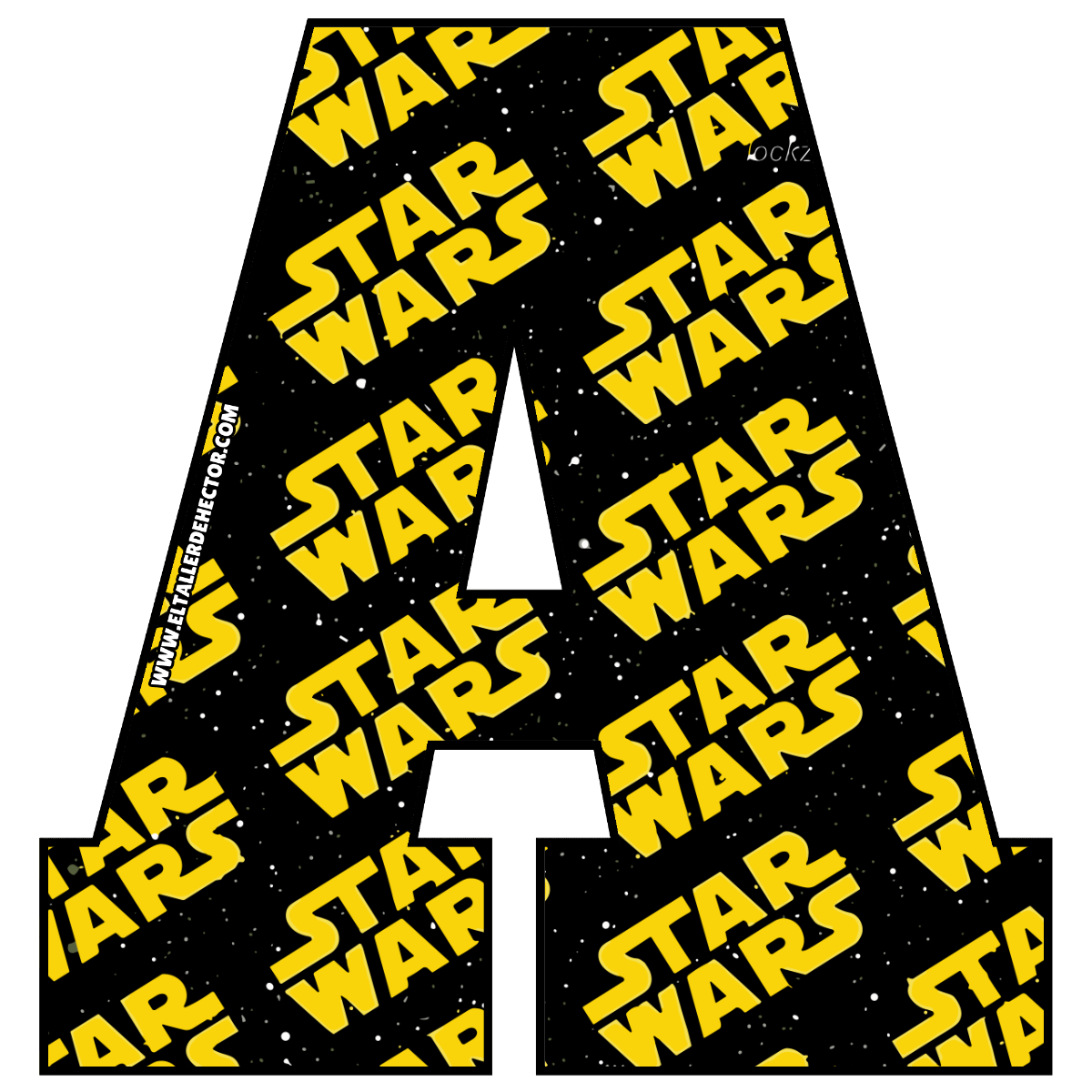 Letras Imprimibles De Star Wars 4096x1770