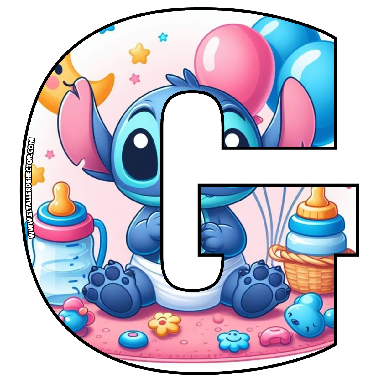 Letra G de Baby Stitch - El Taller de Hector