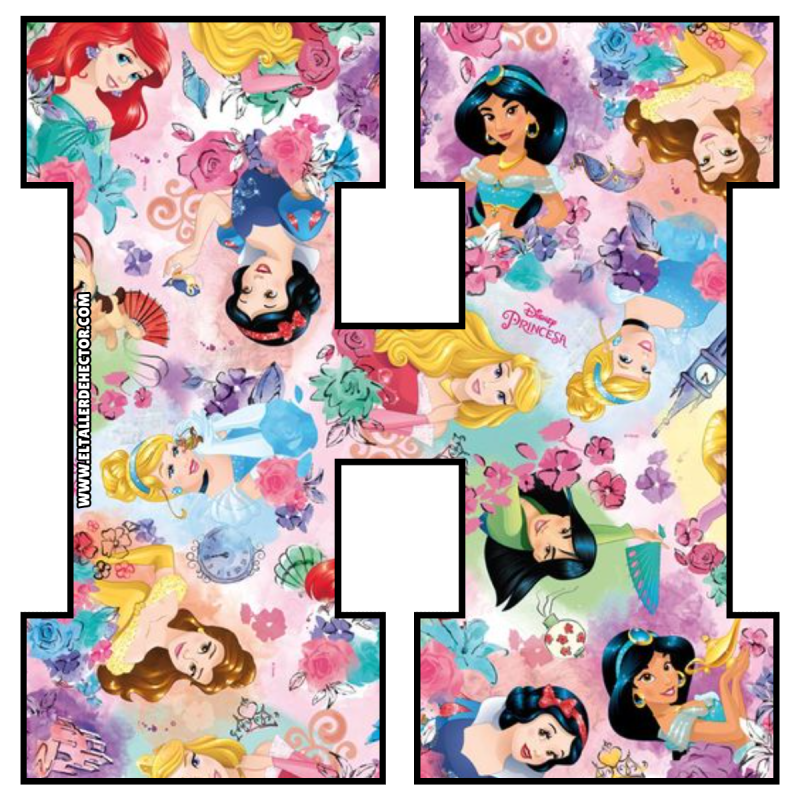 Letra H de Princesas Disney - El Taller de Hector