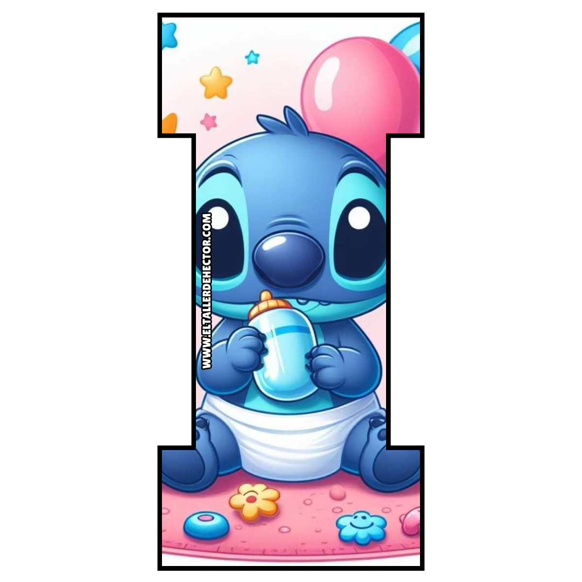 Letra I de Baby Stitch - El Taller de Hector