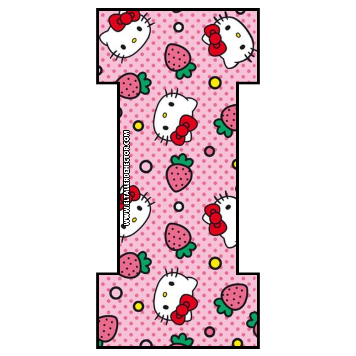 Letra I de Hello Kitty - El Taller de Hector