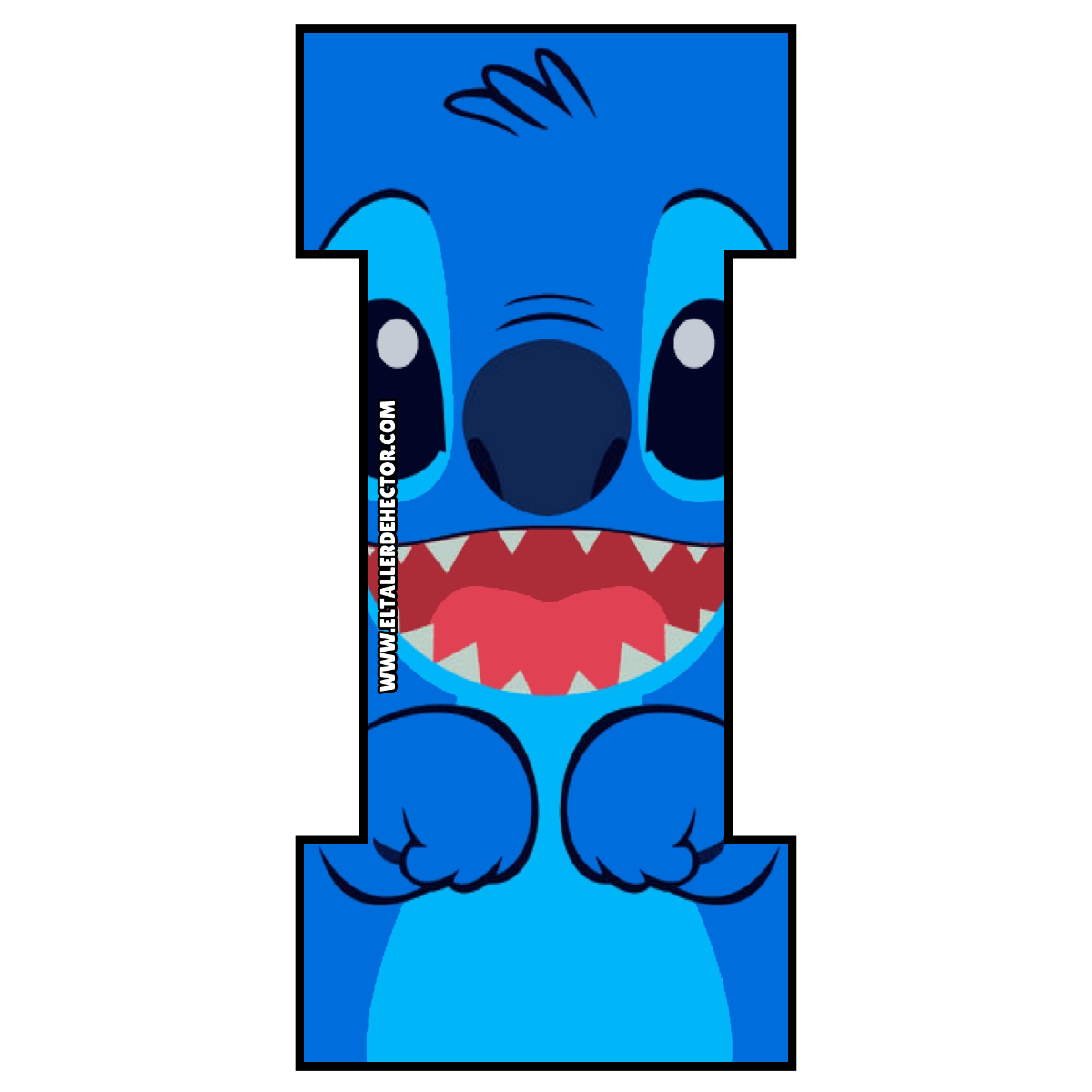 Letra I de Stitch - El Taller de Hector
