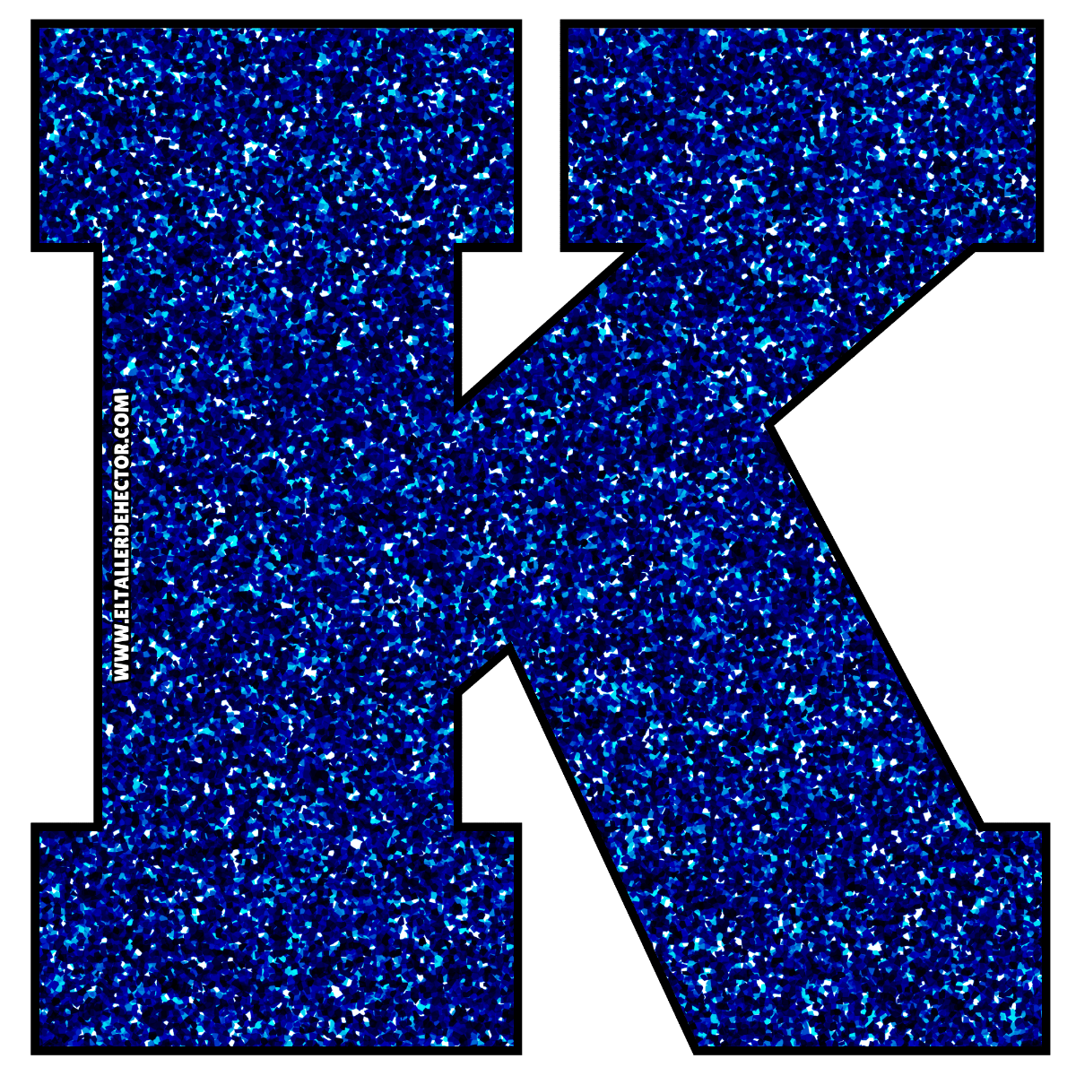 Letra K Azul Imagens De Azul De Neón Letra K Sem Royalties