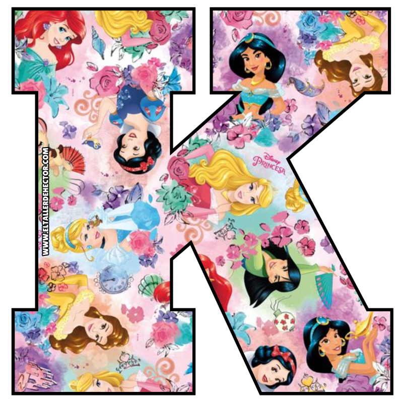 Letra K de Princesas Disney - El Taller de Hector