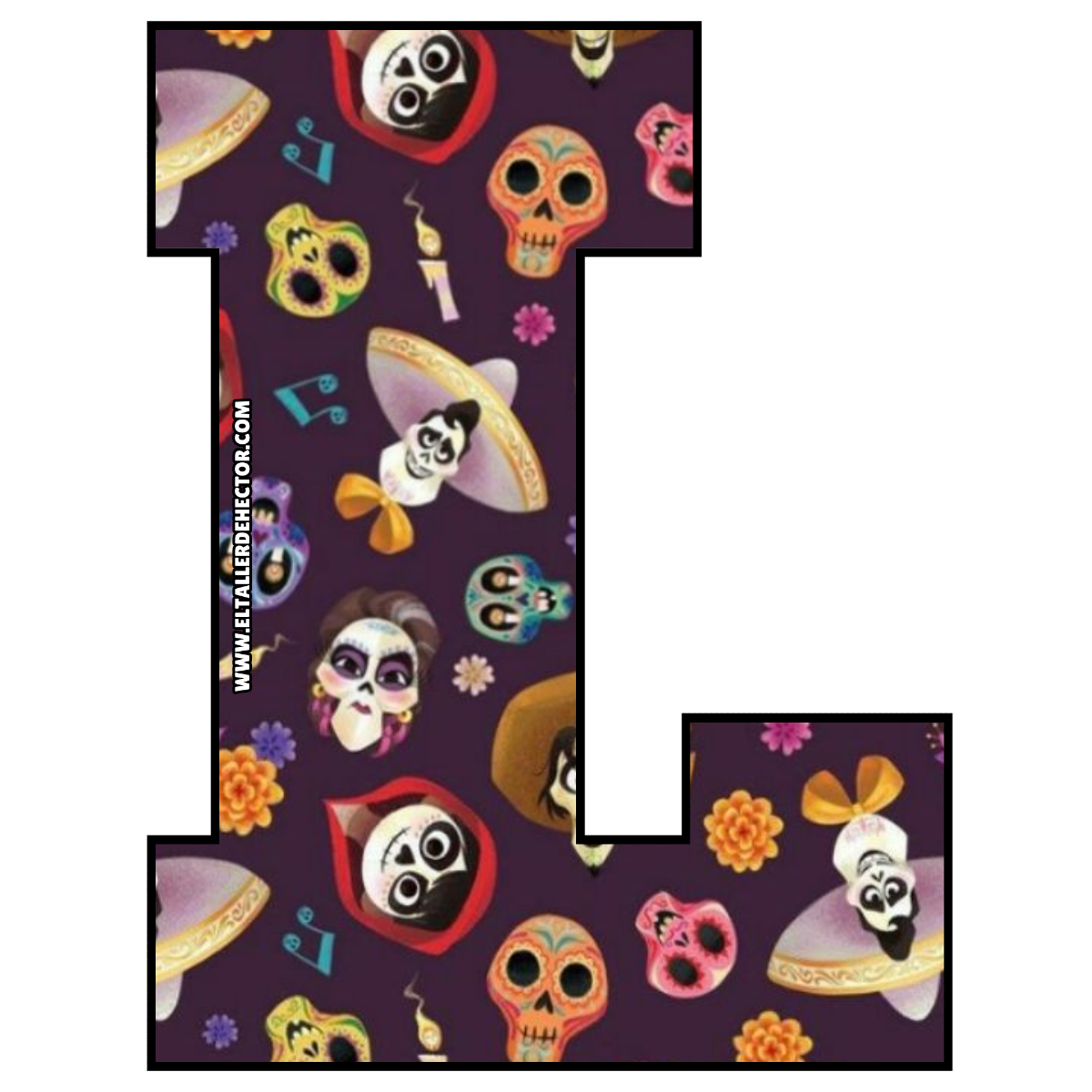 Letra L de Coco Disney - El Taller de Hector