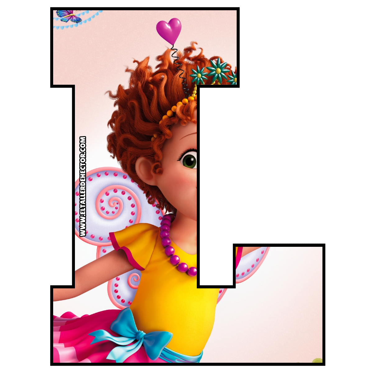 Letra L de Fancy Nancy - El Taller de Hector