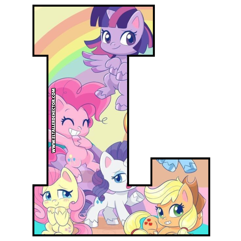 Letra L de My Little Pony - El Taller de Hector