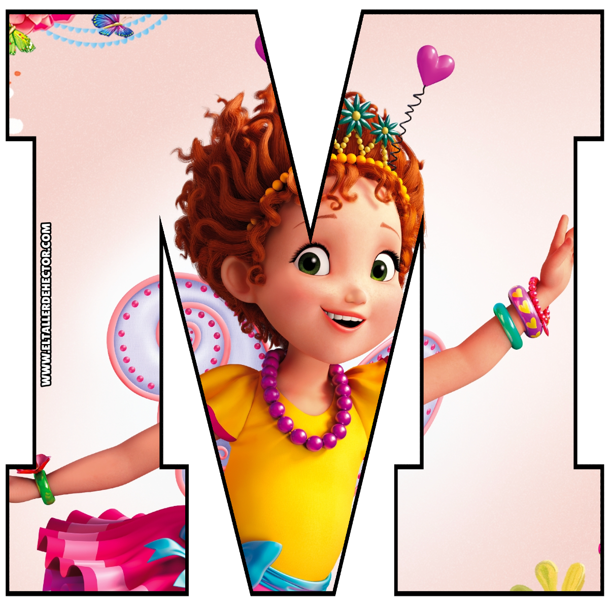 Letra M de Fancy Nancy - El Taller de Hector