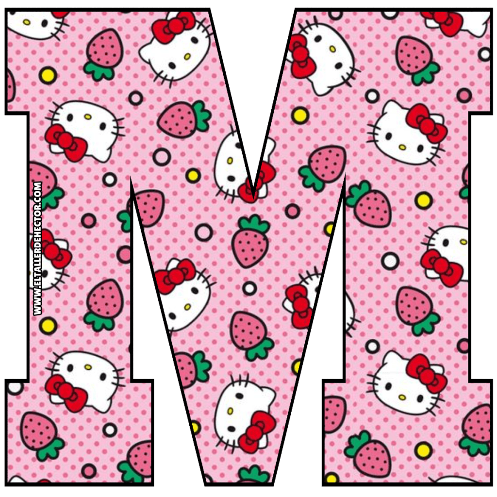 Letra M de Hello Kitty - El Taller de Hector