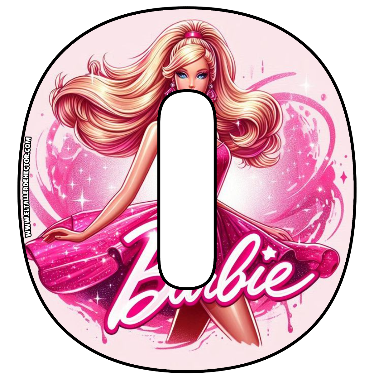 Letra O de Barbie - El Taller de Hector