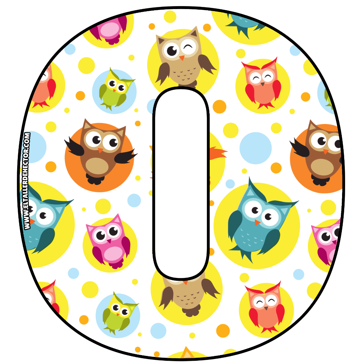 Letra O de Buhos - El Taller de Hector