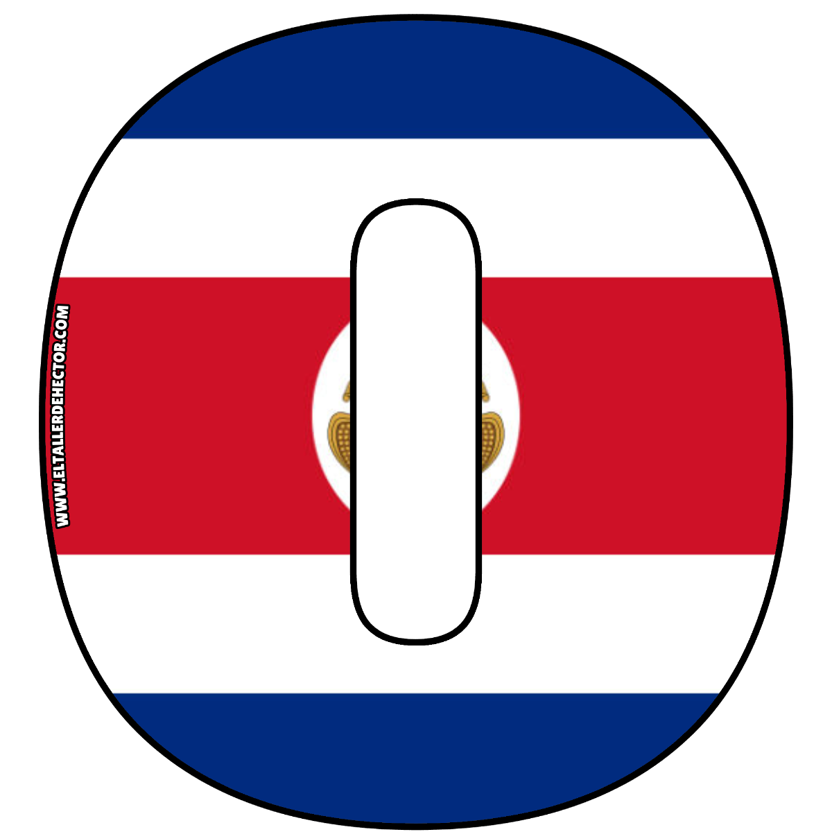 Letra O de Costa Rica - El Taller de Hector