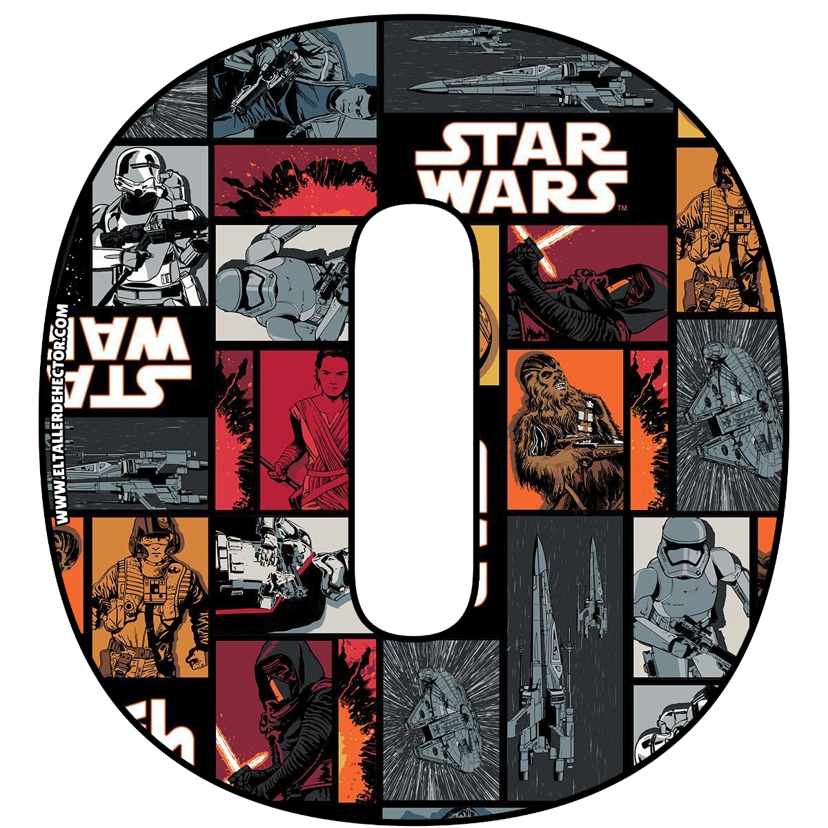 Letra O de Star Wars - El Taller de Hector