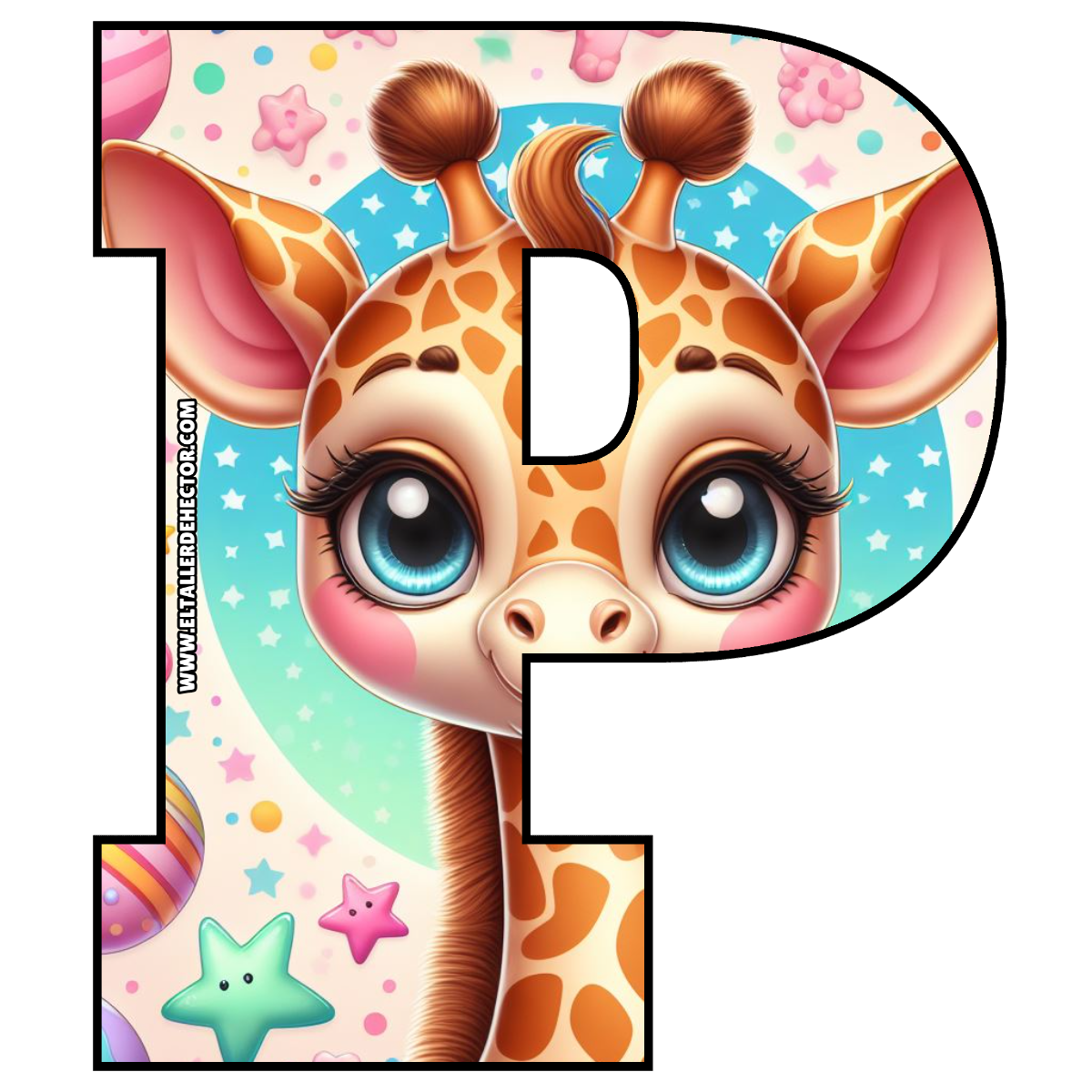 Letra P de Jirafa - El Taller de Hector