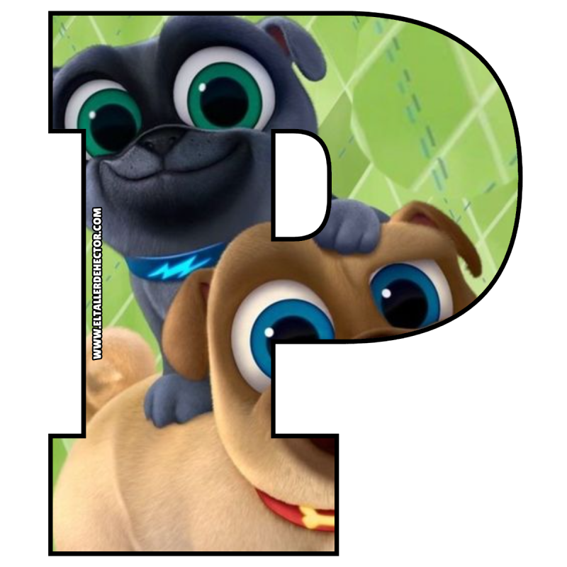 Letra P de Puppy dog pals - El Taller de Hector