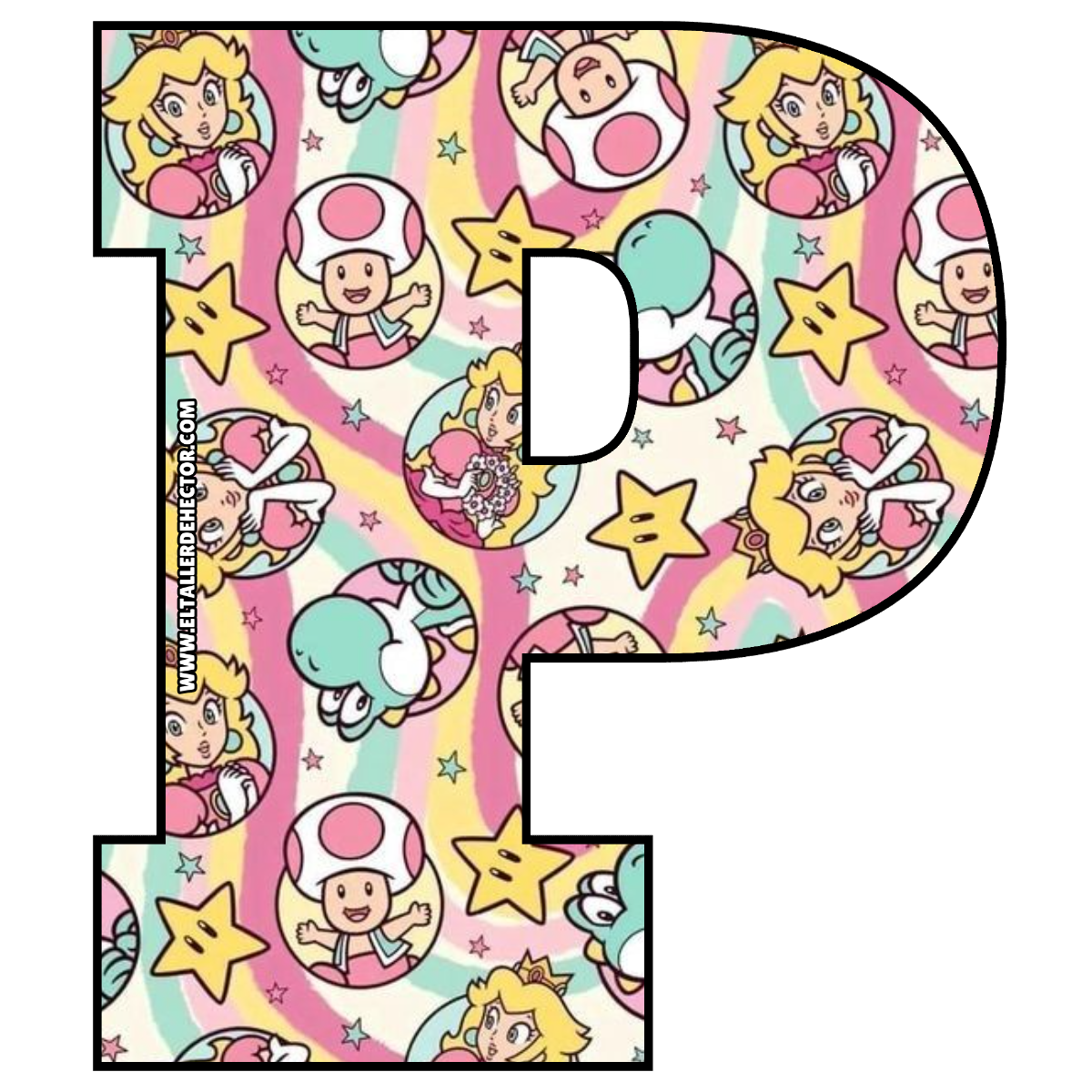 Letra P de Super Mario - El Taller de Hector