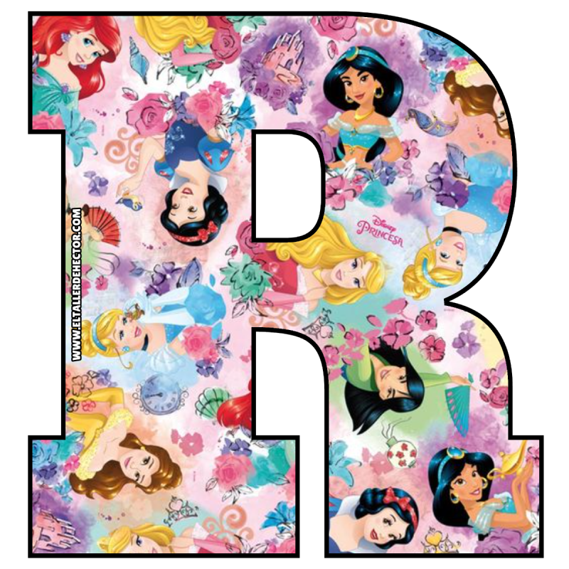 Letra R de Princesas Disney - El Taller de Hector