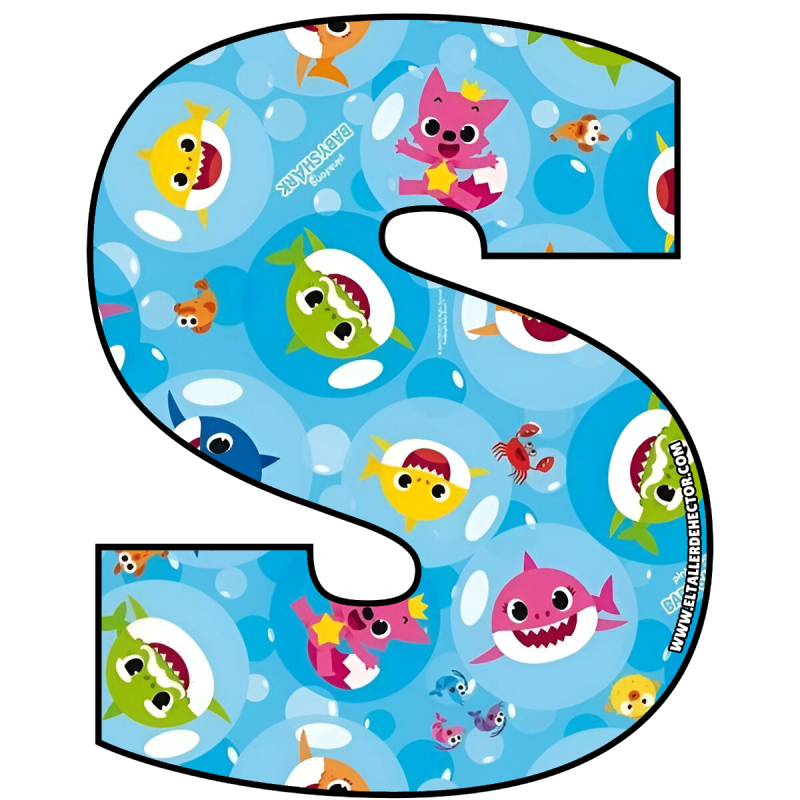 Letra S de Baby Shark - El Taller de Hector