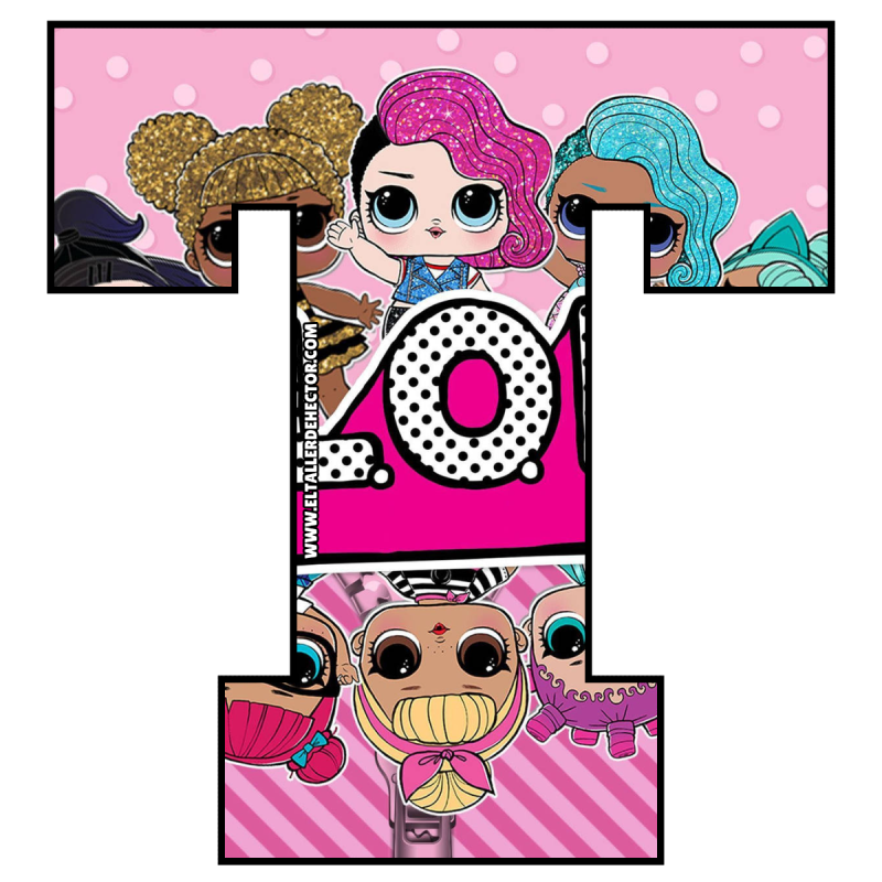Letra T de Lol Surprise - El Taller de Hector