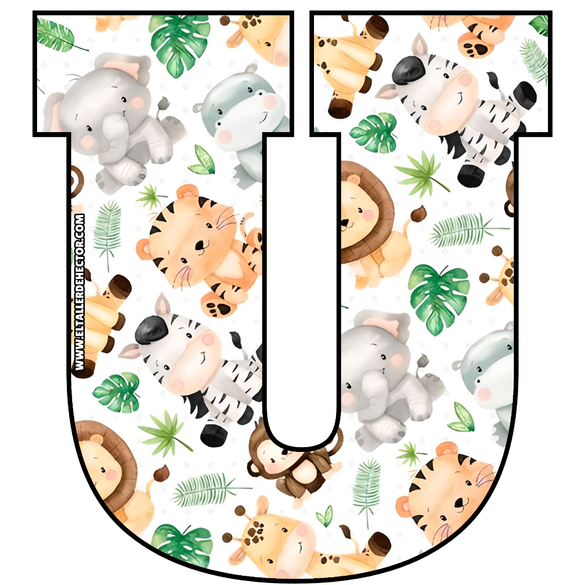 Letra U de Safari - El Taller de Hector