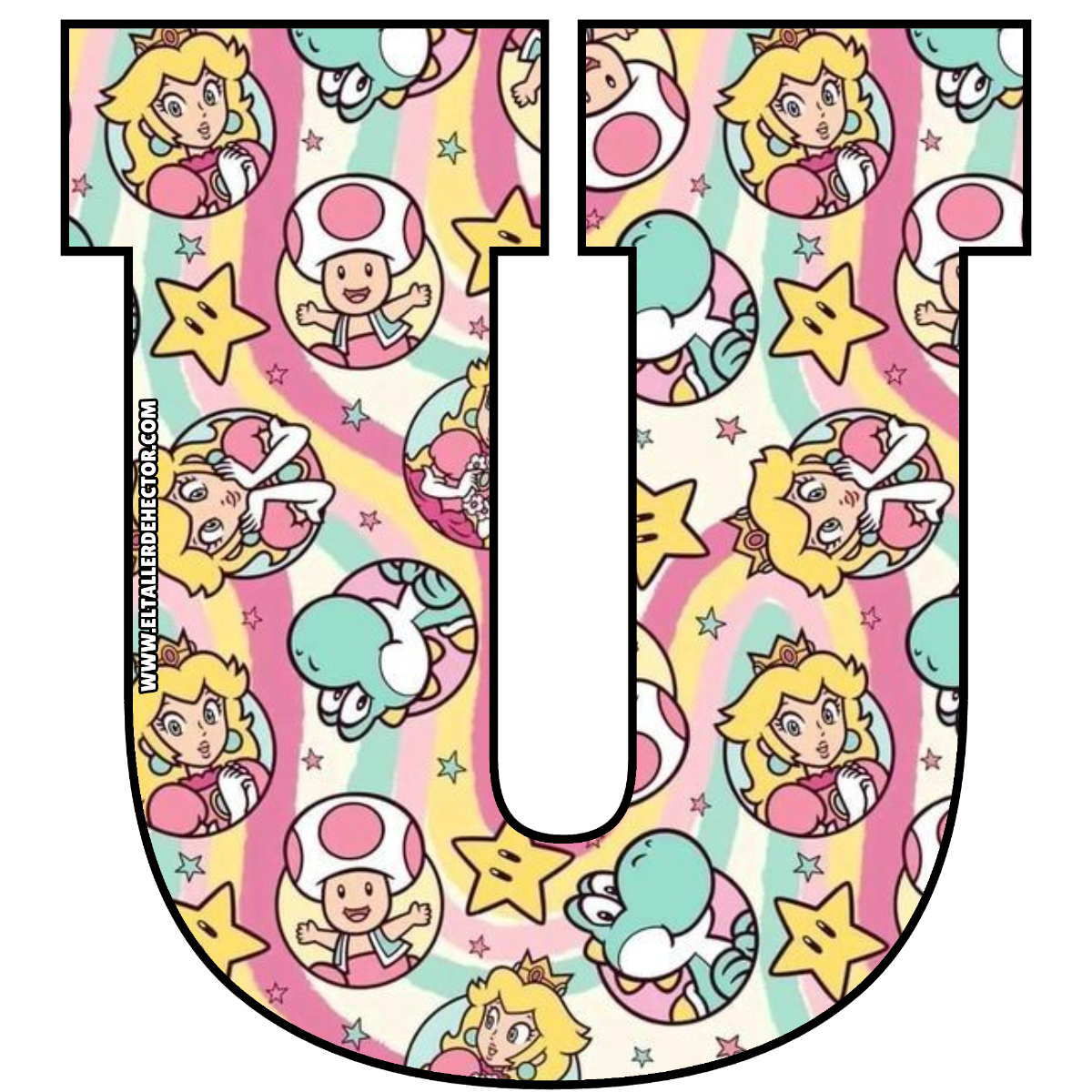 Letra U de Super Mario - El Taller de Hector