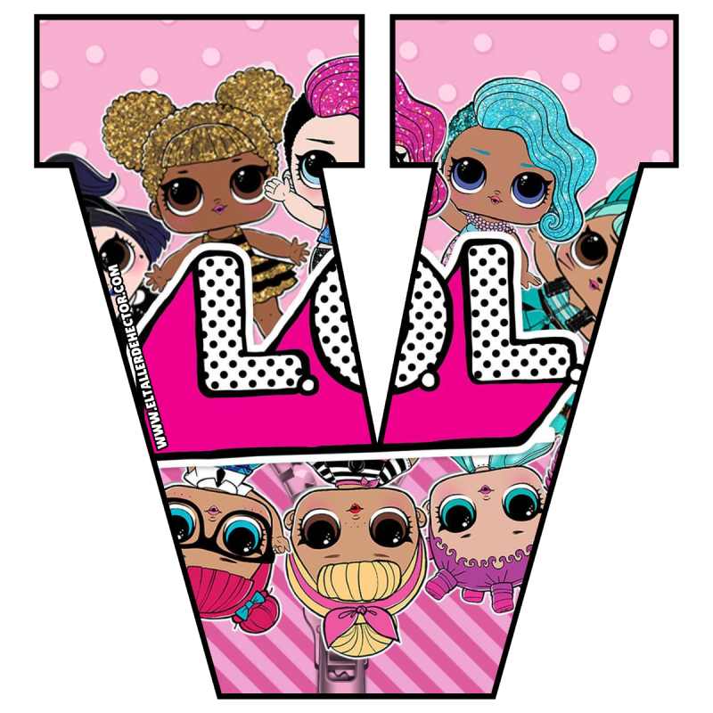 Letra V de Lol Surprise - El Taller de Hector