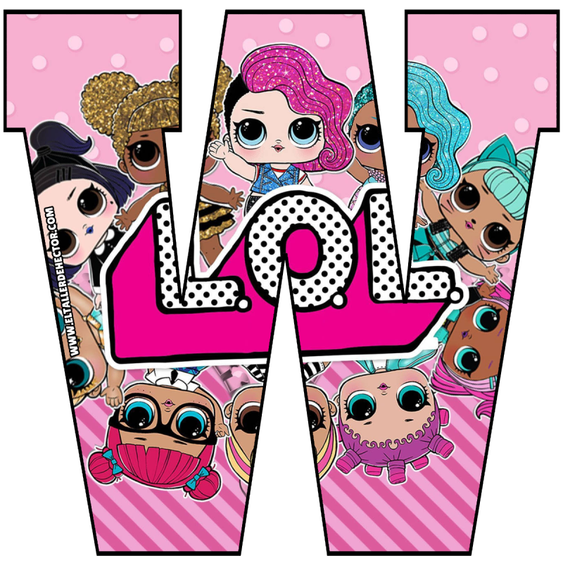 Letra W de Lol Surprise - El Taller de Hector