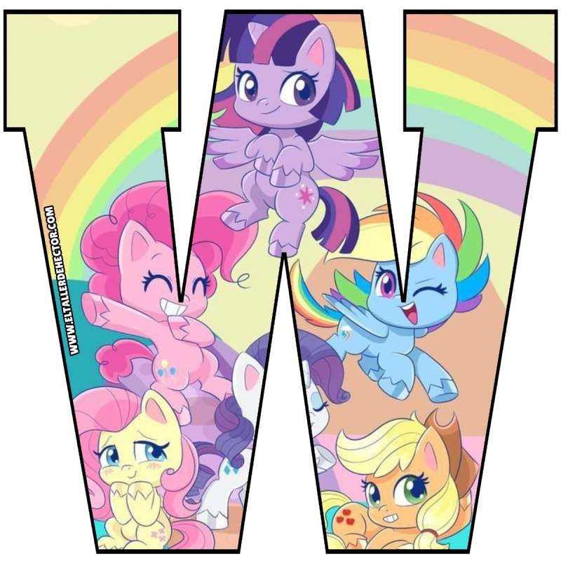 Letra W de My Little Pony - El Taller de Hector