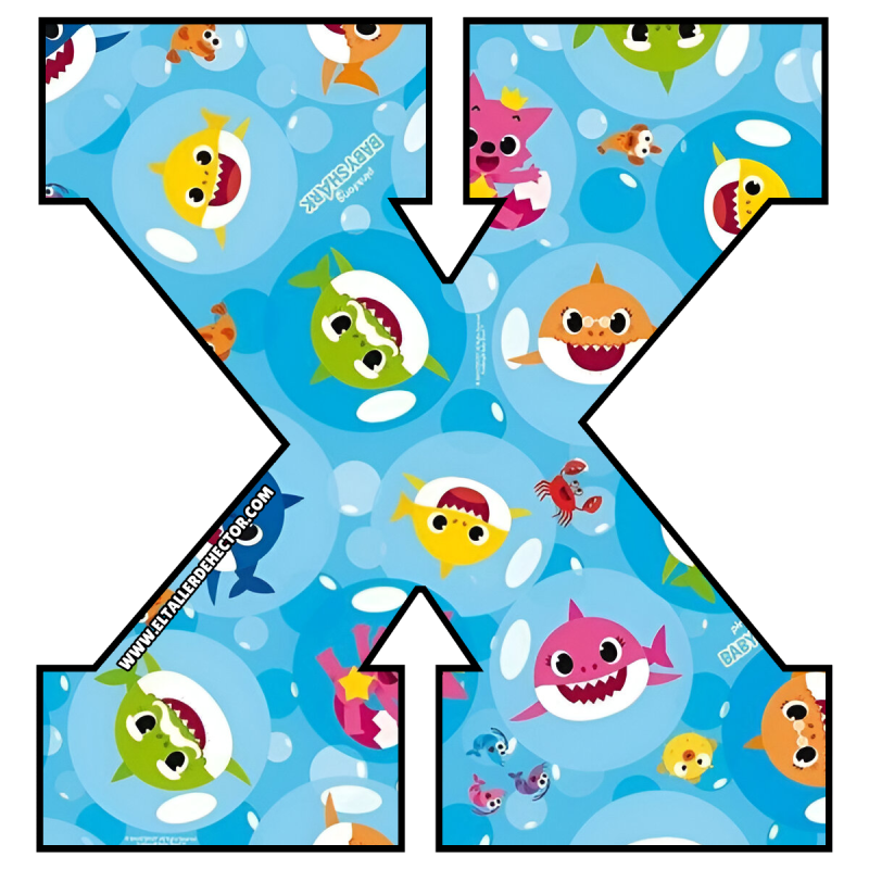 Letra X de Baby Shark - El Taller de Hector