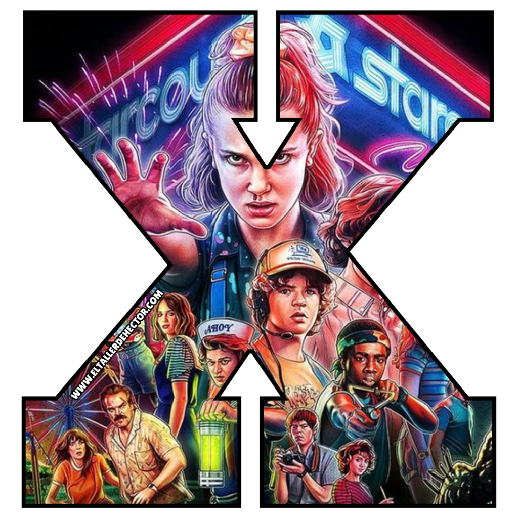 Letra X de Stranger Things - El Taller de Hector