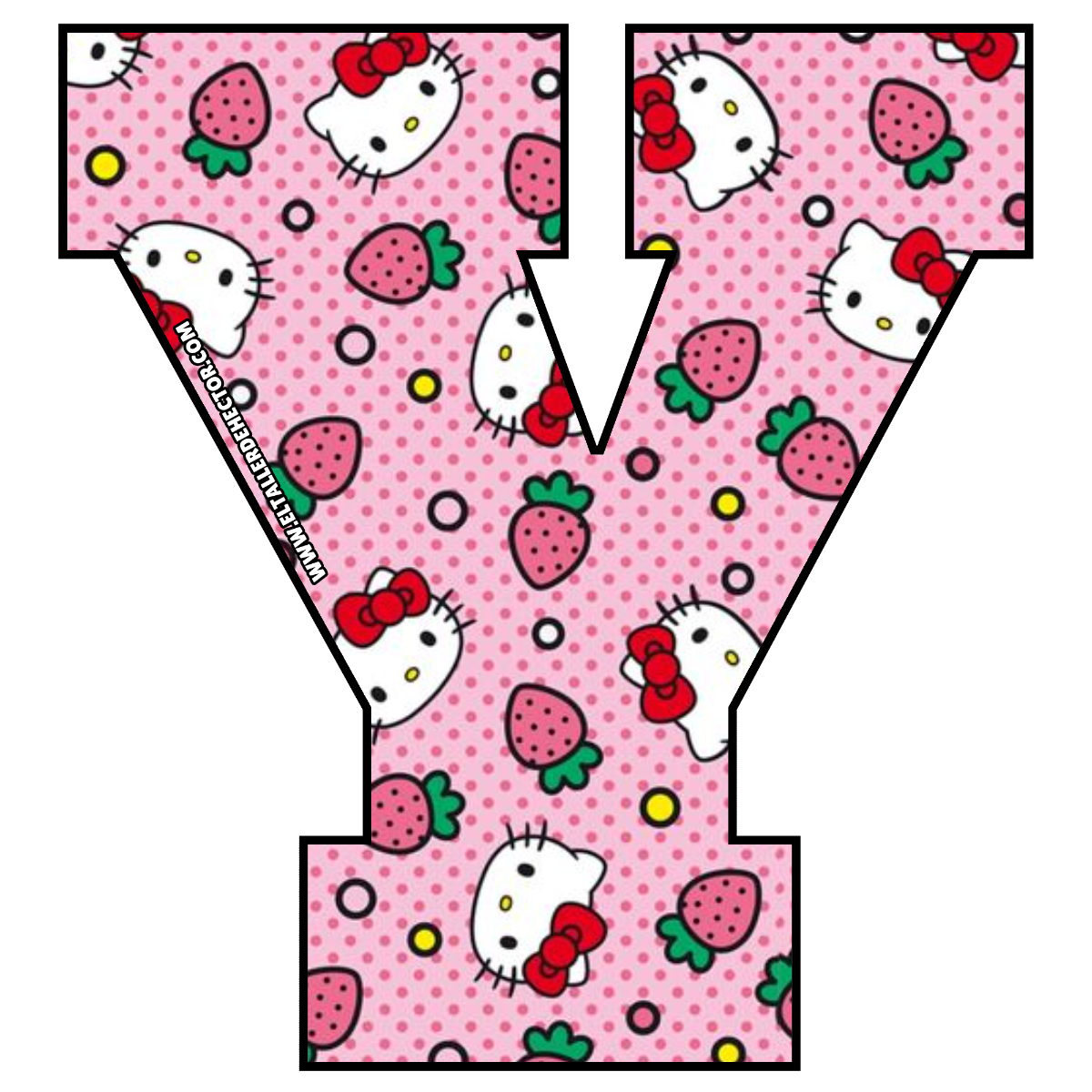 Letra Y de Hello Kitty - El Taller de Hector